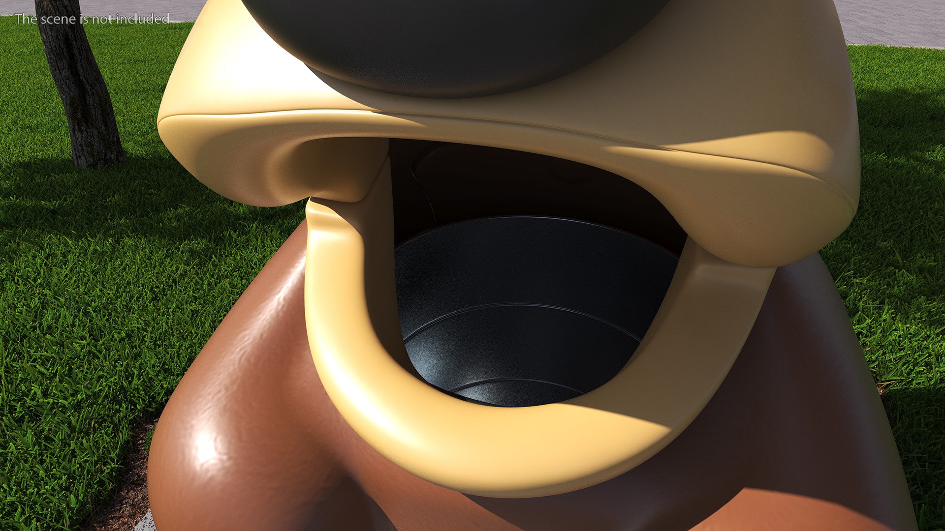 Bear-Shaped Trash Can 3D - TurboSquid 2079921