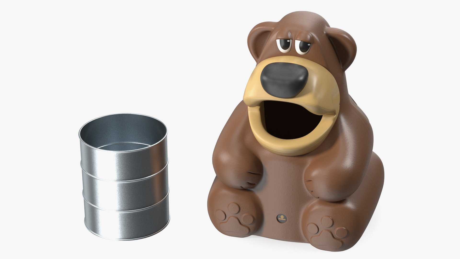 Bear-Shaped Trash Can 3D - TurboSquid 2079921