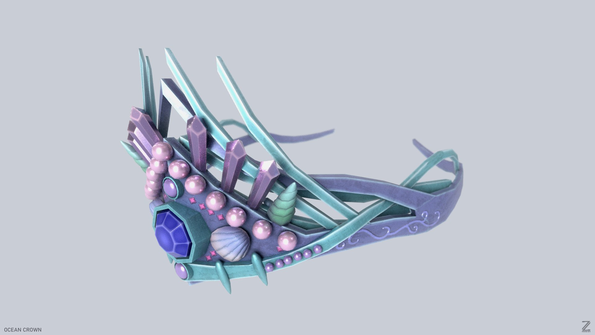 Ocean Crown 3D Model - TurboSquid 2392397