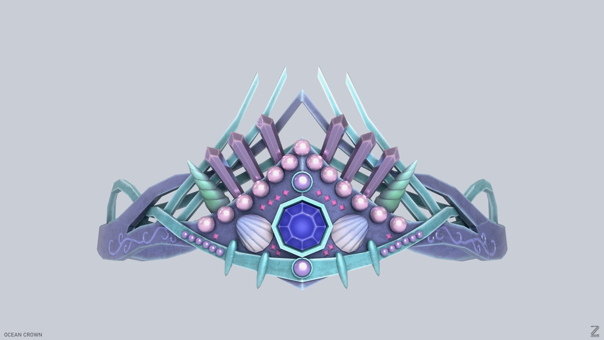 Ocean Crown 3D Model - TurboSquid 2392397