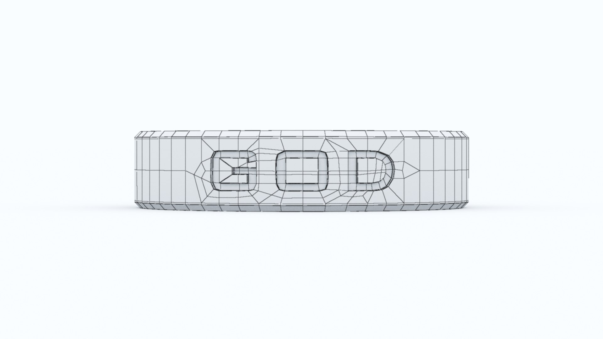 God Ring Silver 3D Model - TurboSquid 1889022