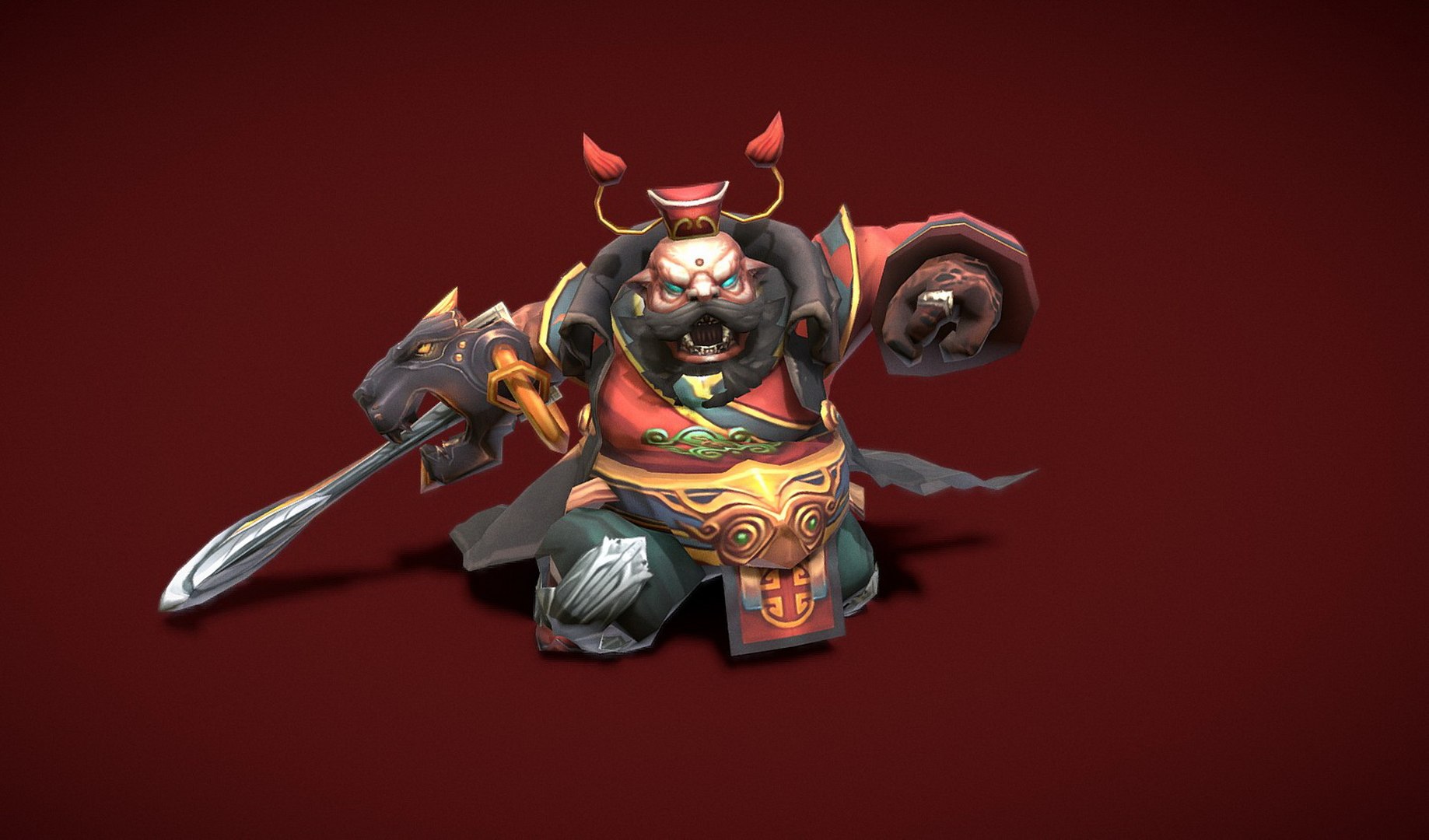 Three Kingdoms - Boss Dong Tak 3D Model - TurboSquid 2015743