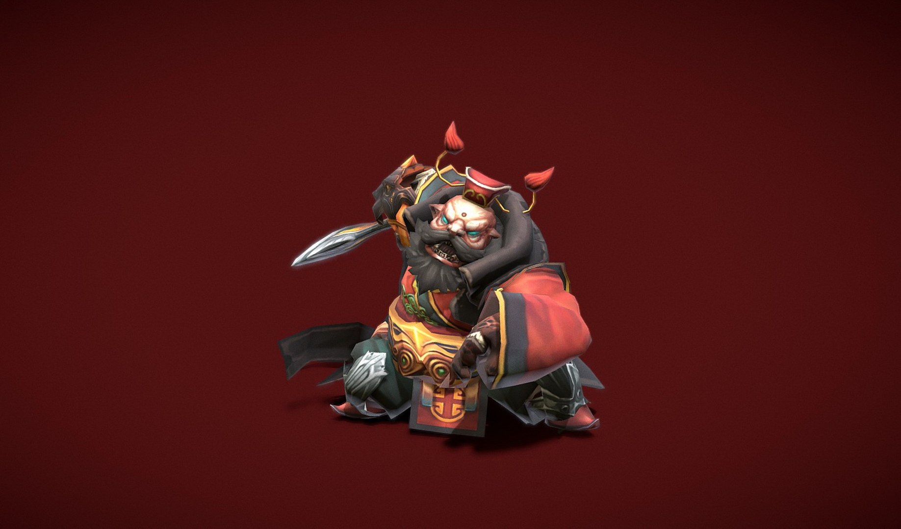 Three Kingdoms - Boss Dong Tak 3D Model - TurboSquid 2015743