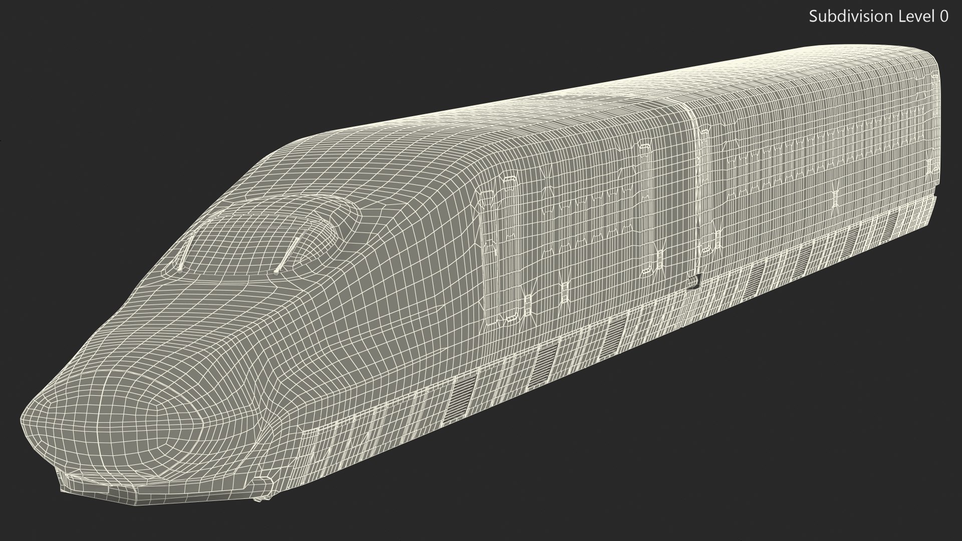 3D High Speed Train White Blue - TurboSquid 1875614