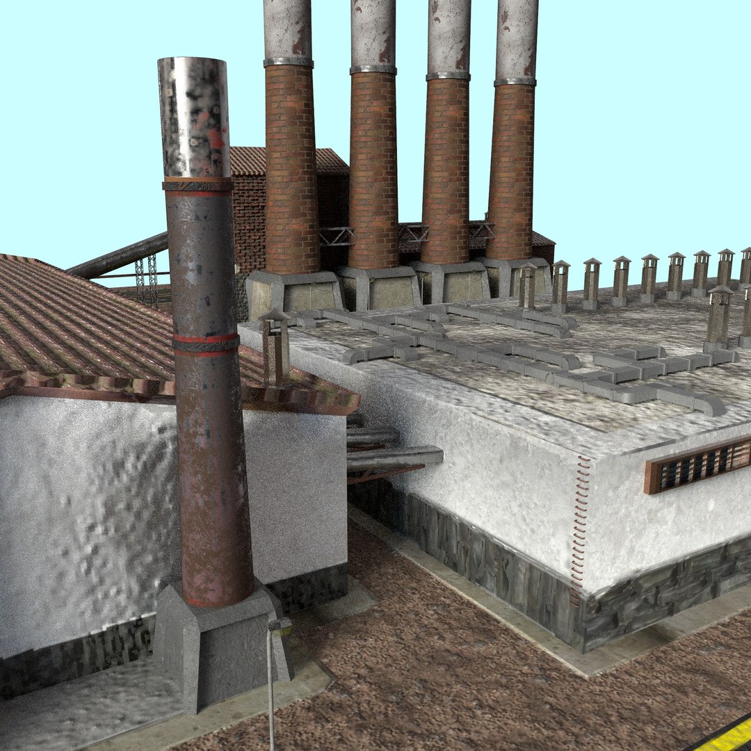 3D model factory buildings - TurboSquid 1630032