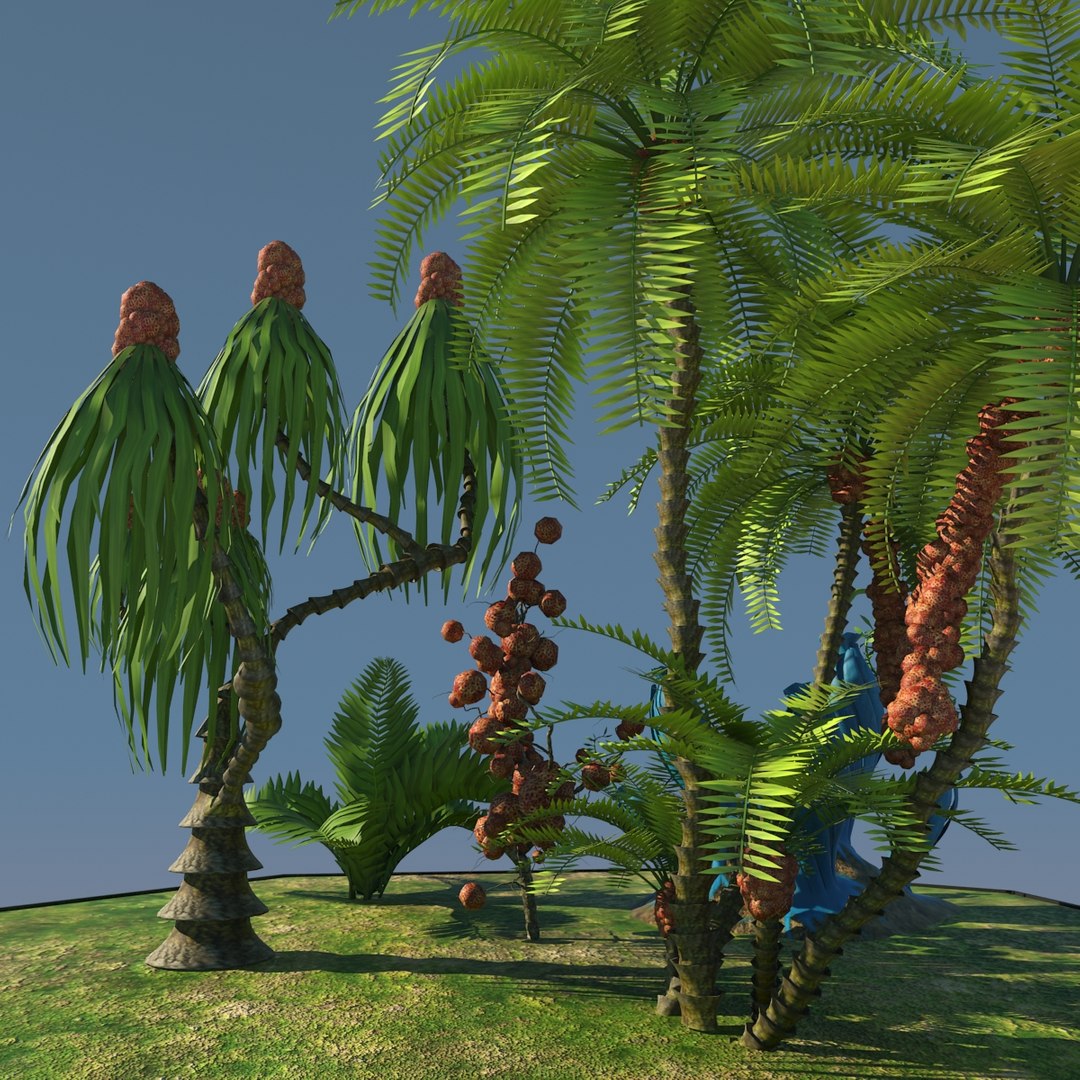 3d Model Alien Plants Trees