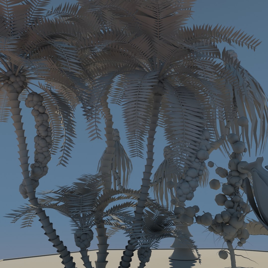 3d Model Alien Plants Trees