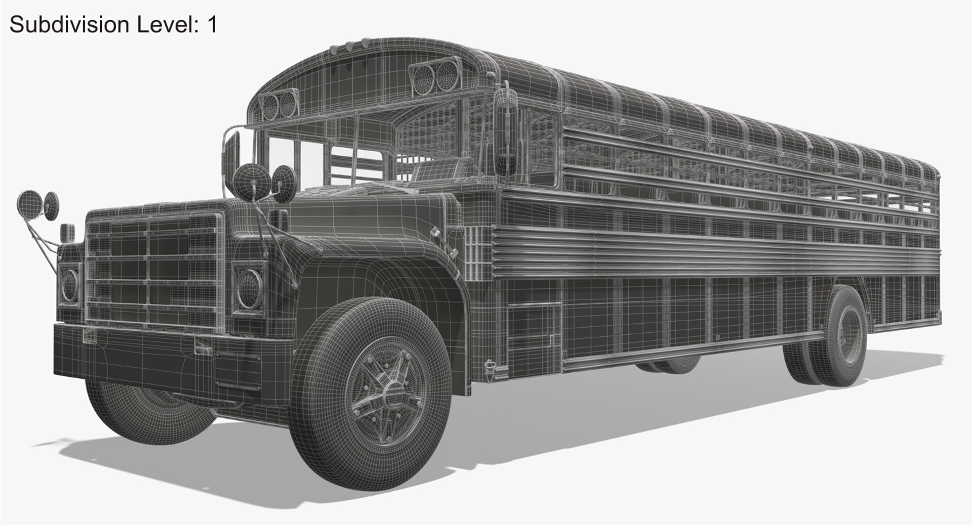 3D prison bus model - TurboSquid 1294517