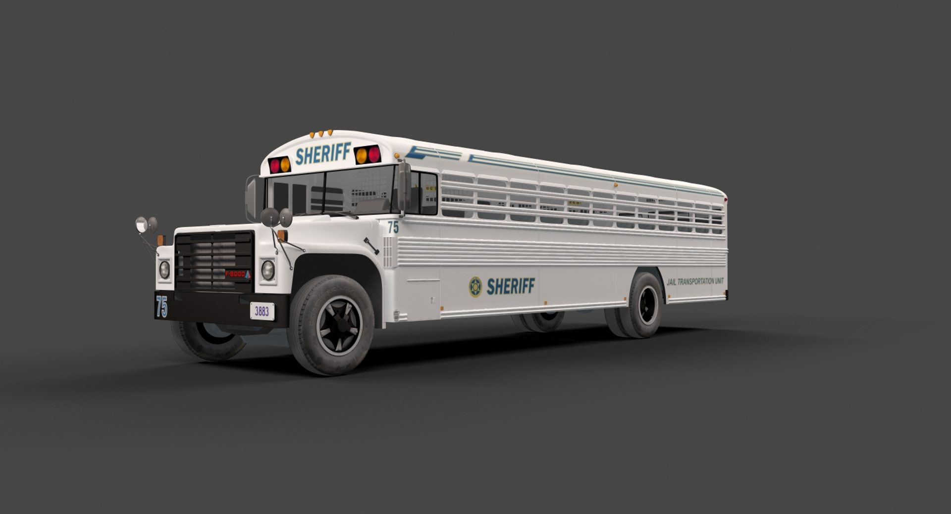 3D Prison Bus Model - TurboSquid 1294517