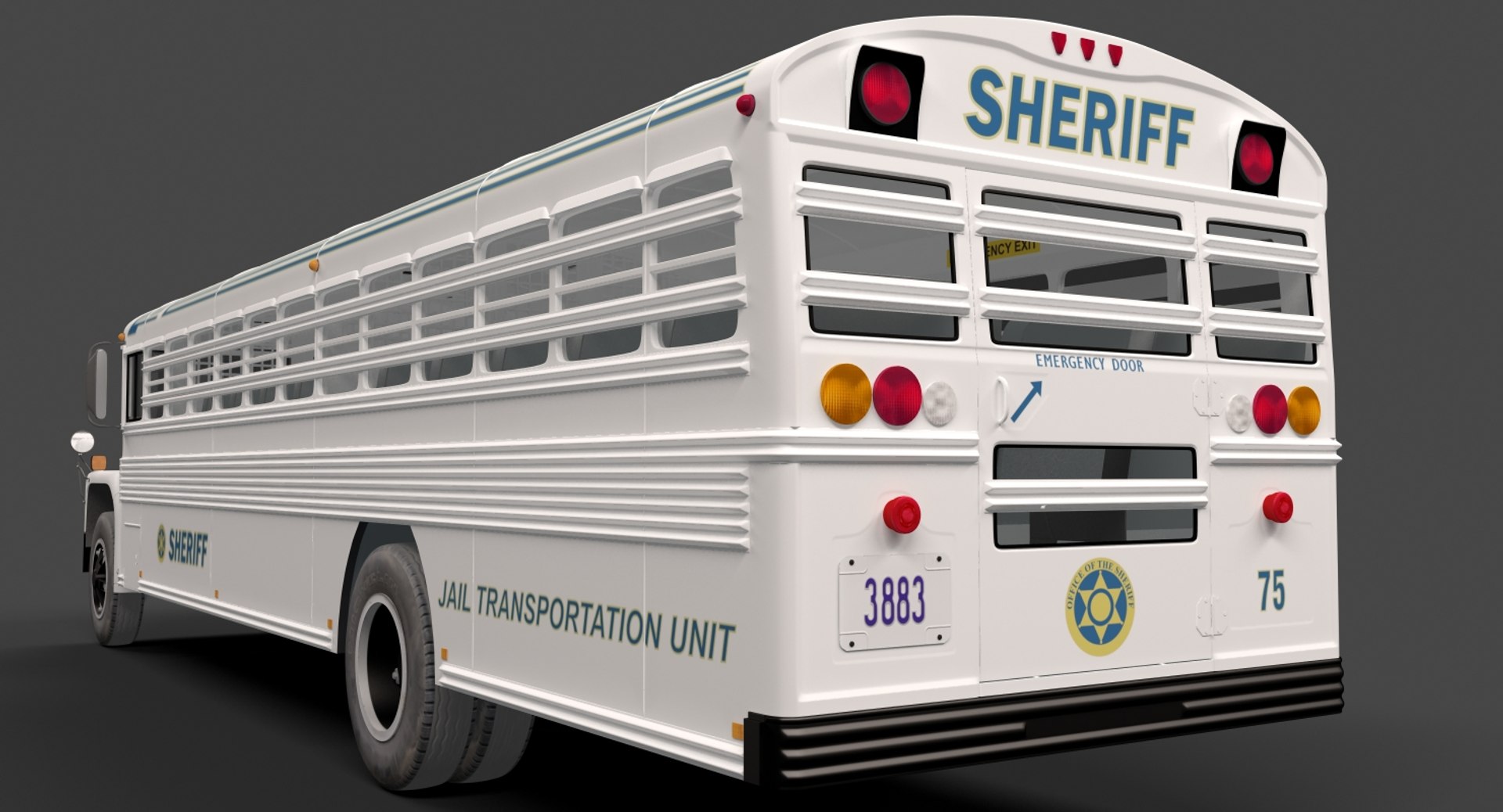 3D Prison Bus Model - TurboSquid 1294517