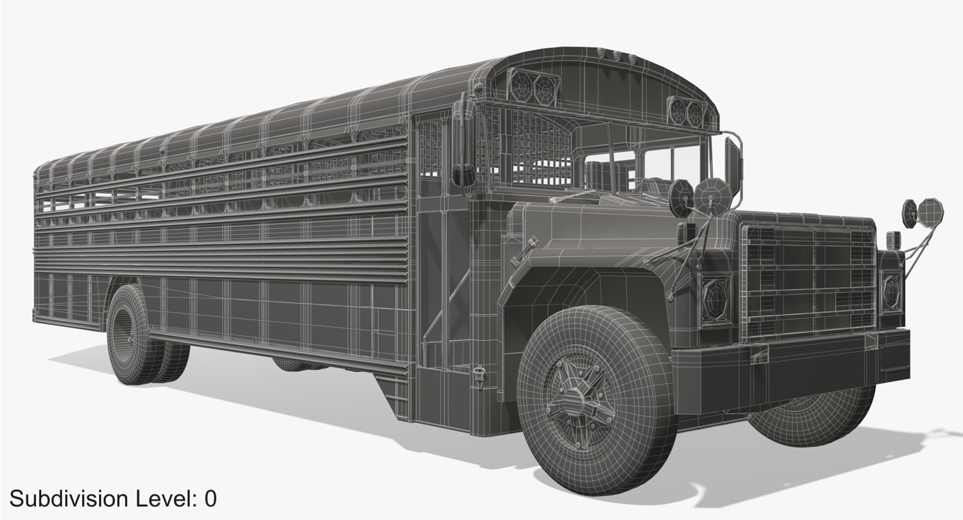 3D prison bus model - TurboSquid 1294517