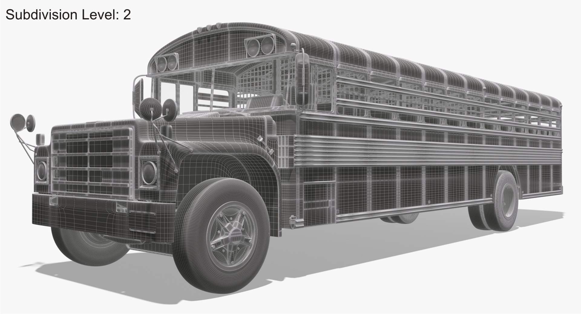 3D prison bus model - TurboSquid 1294517