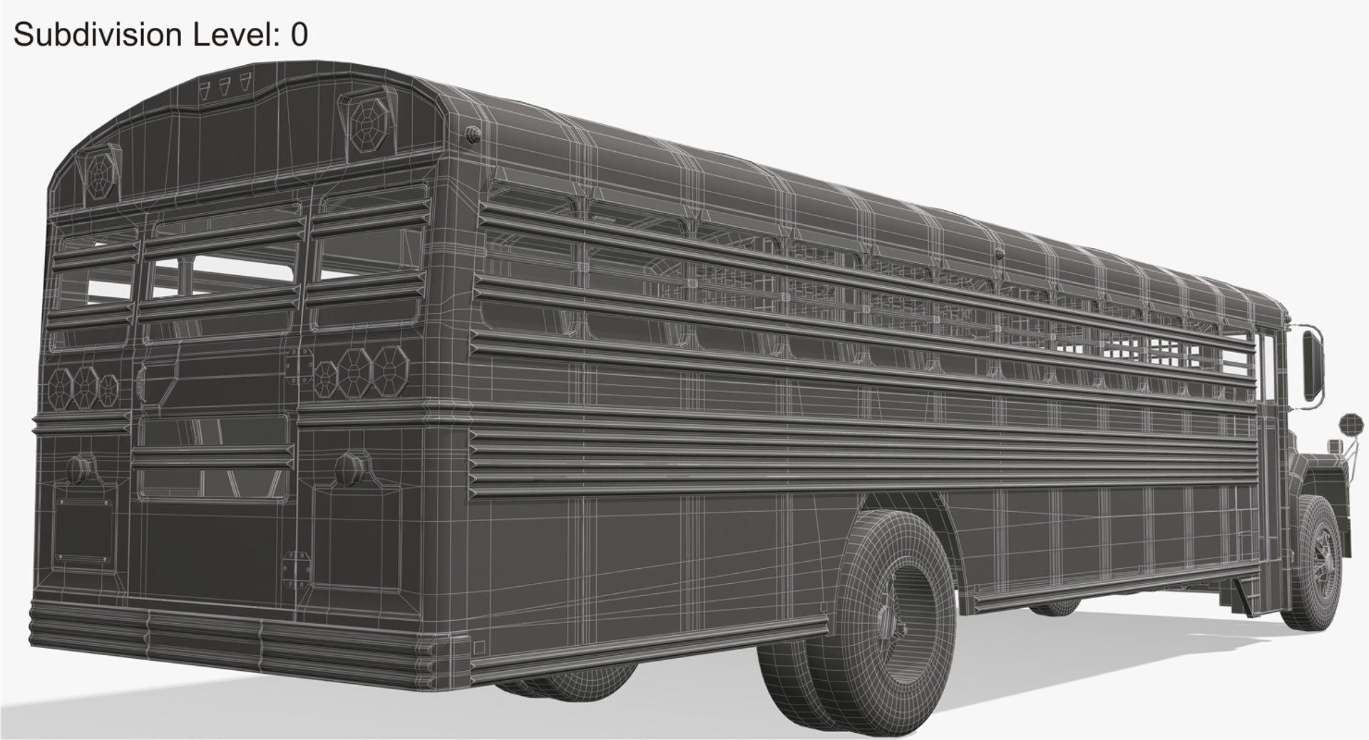 3D prison bus model - TurboSquid 1294517