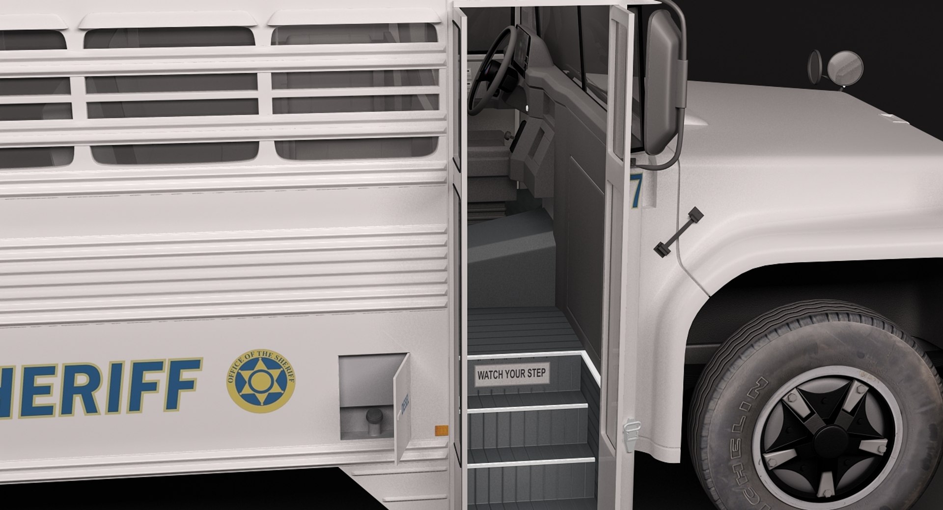 3D Prison Bus Model - TurboSquid 1294517