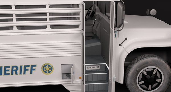 3D prison bus model - TurboSquid 1294517