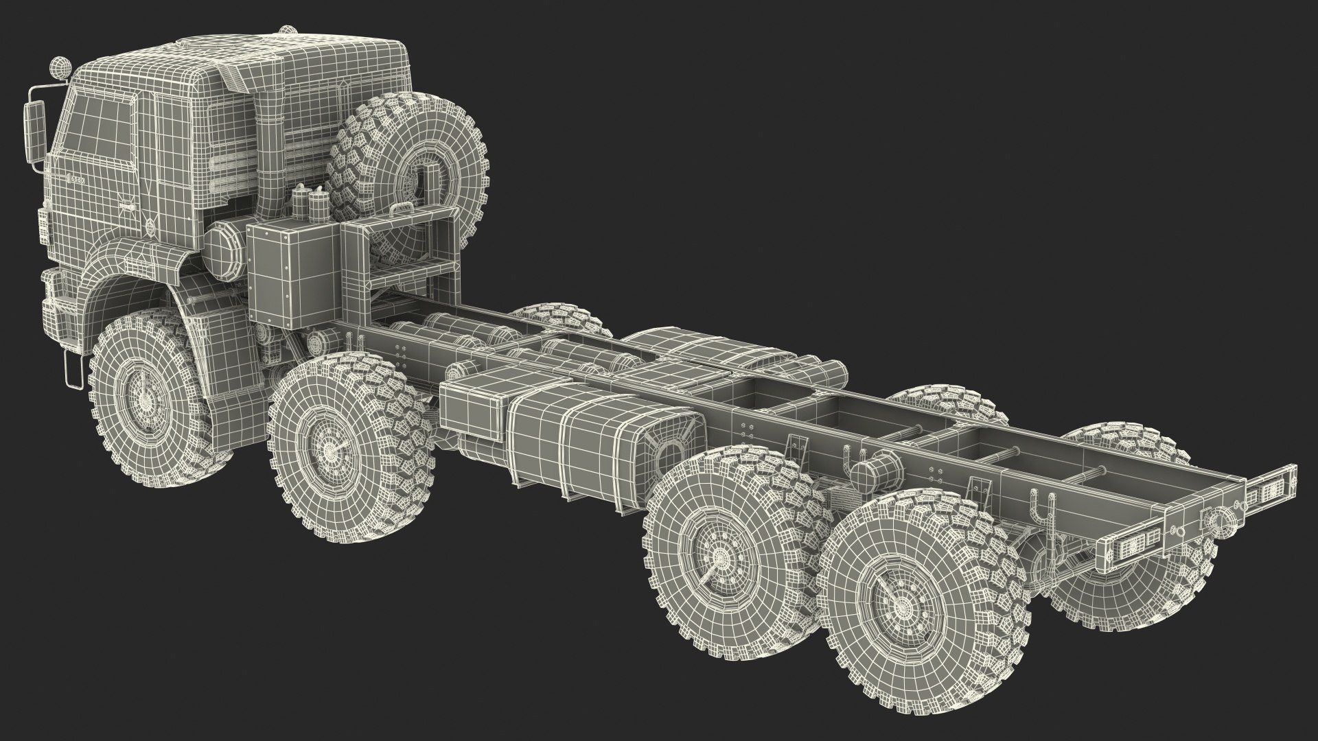 3D kamaz 6350 8x8 military truck - TurboSquid 1595997