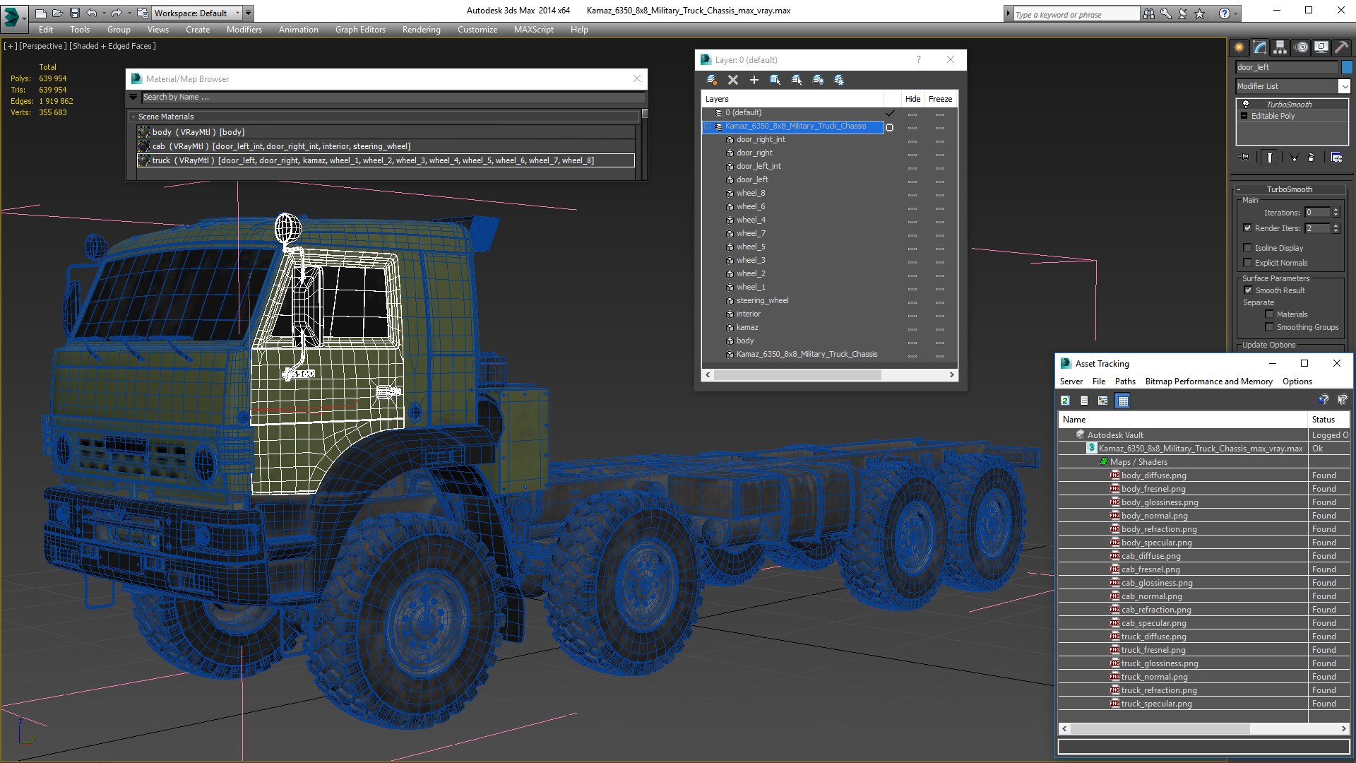 3D kamaz 6350 8x8 military truck - TurboSquid 1595997
