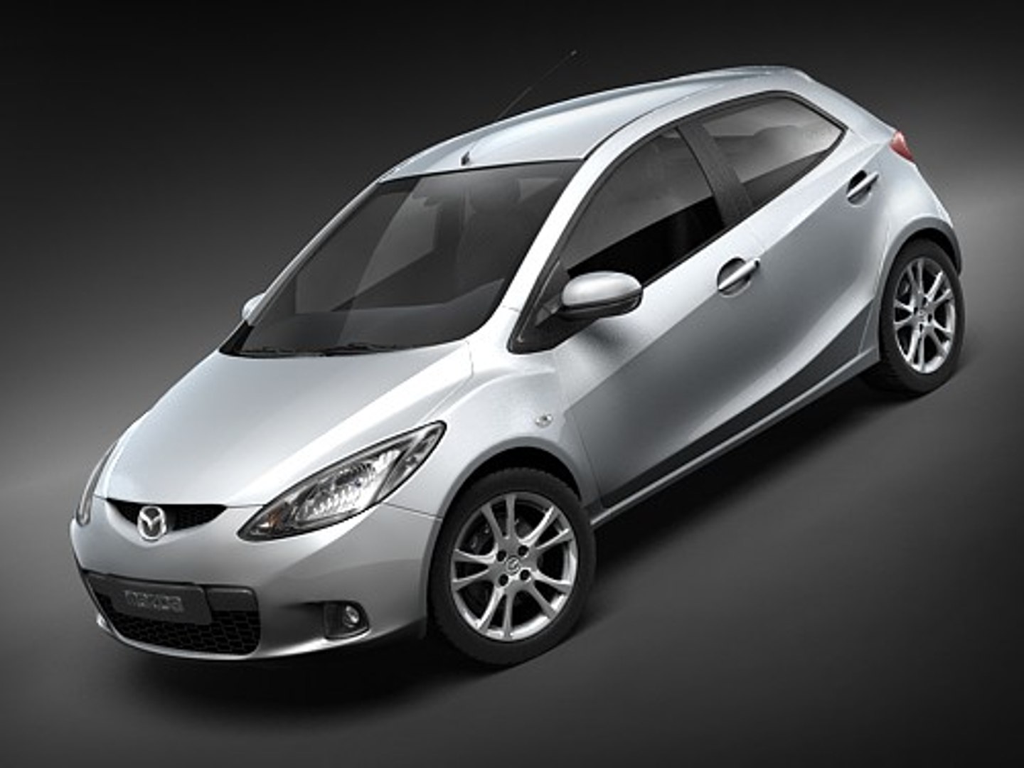 3d Model Of Mazda 2 2008 Car