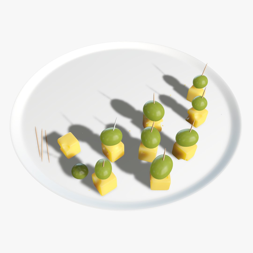 Cheese Snack PBR 5 Variations 3D - TurboSquid 1790359