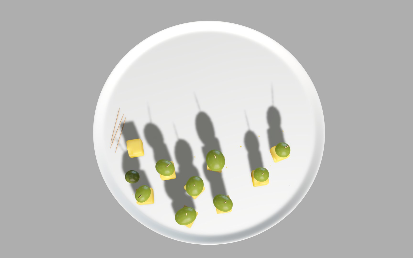 Cheese Snack PBR 5 Variations 3D - TurboSquid 1790359