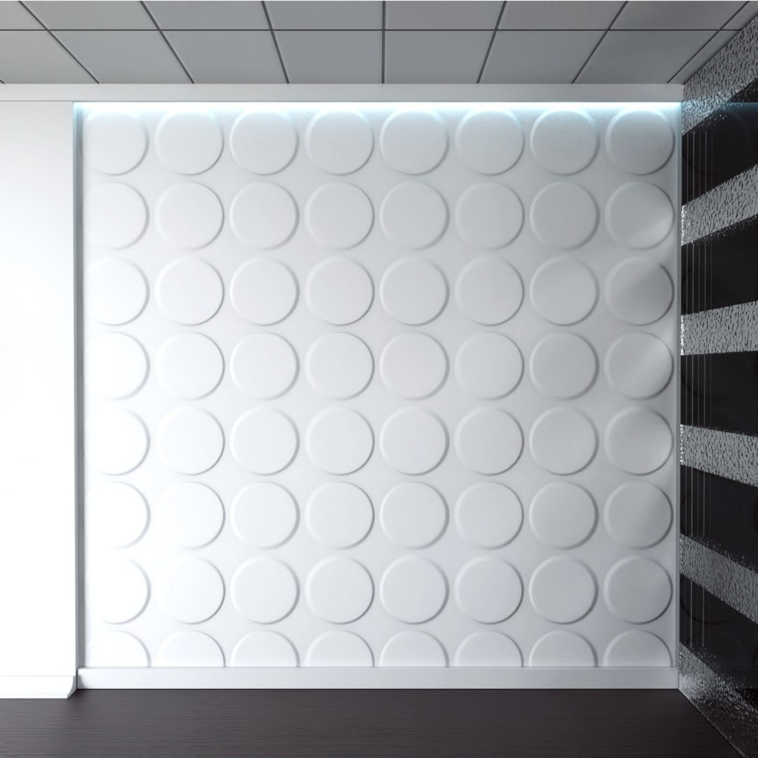 wall panel - ellipses 3d model