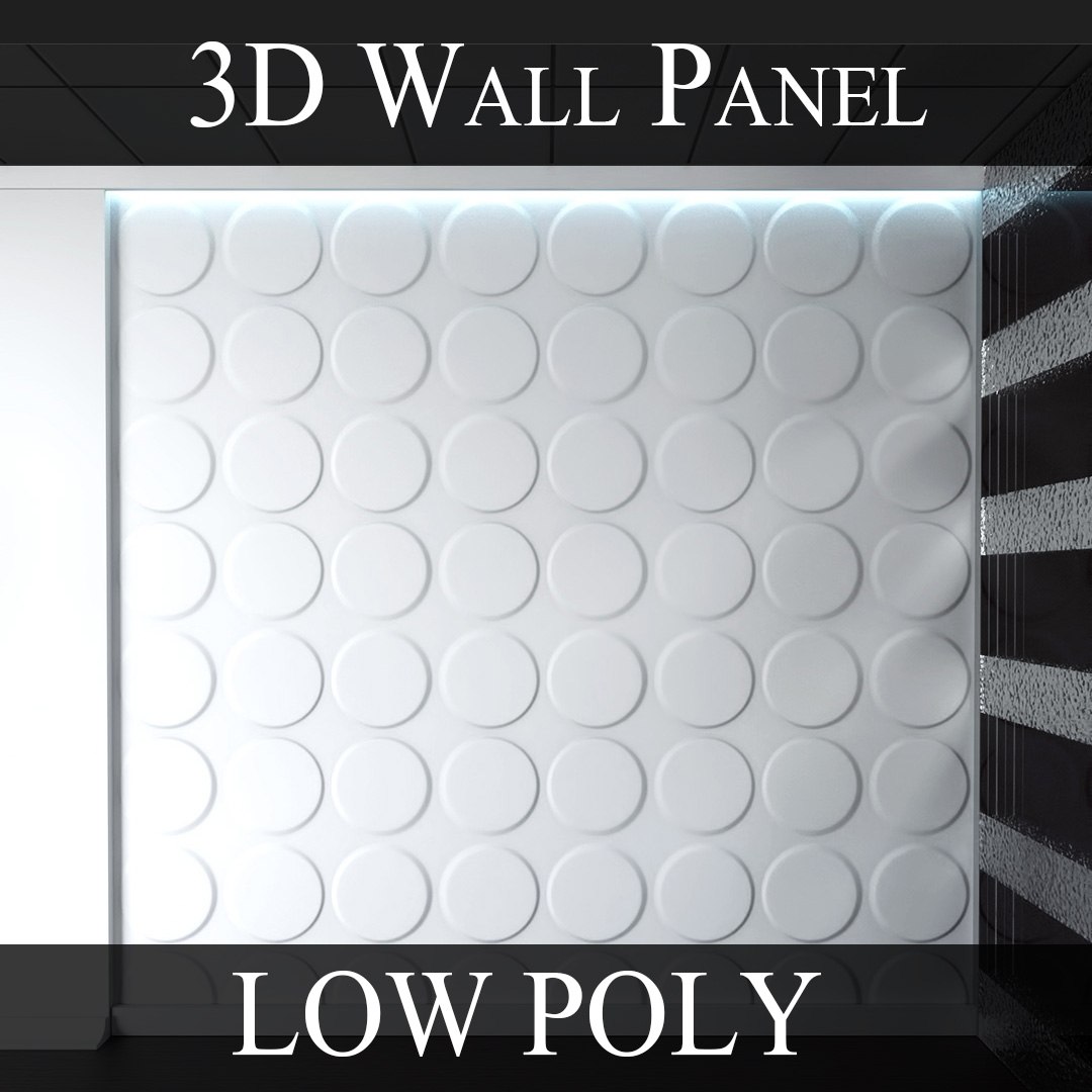 wall panel - ellipses 3d model