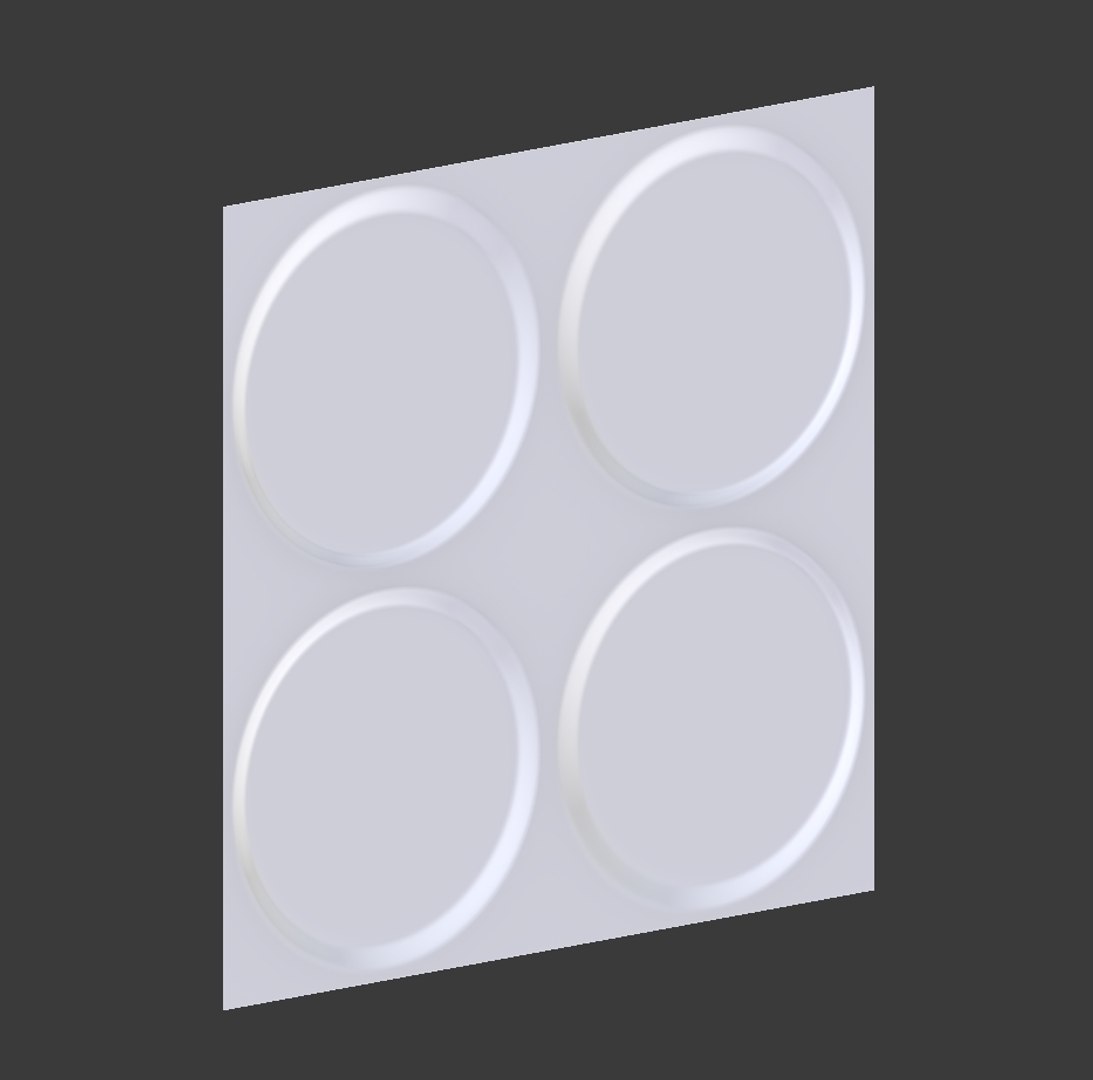 wall panel - ellipses 3d model
