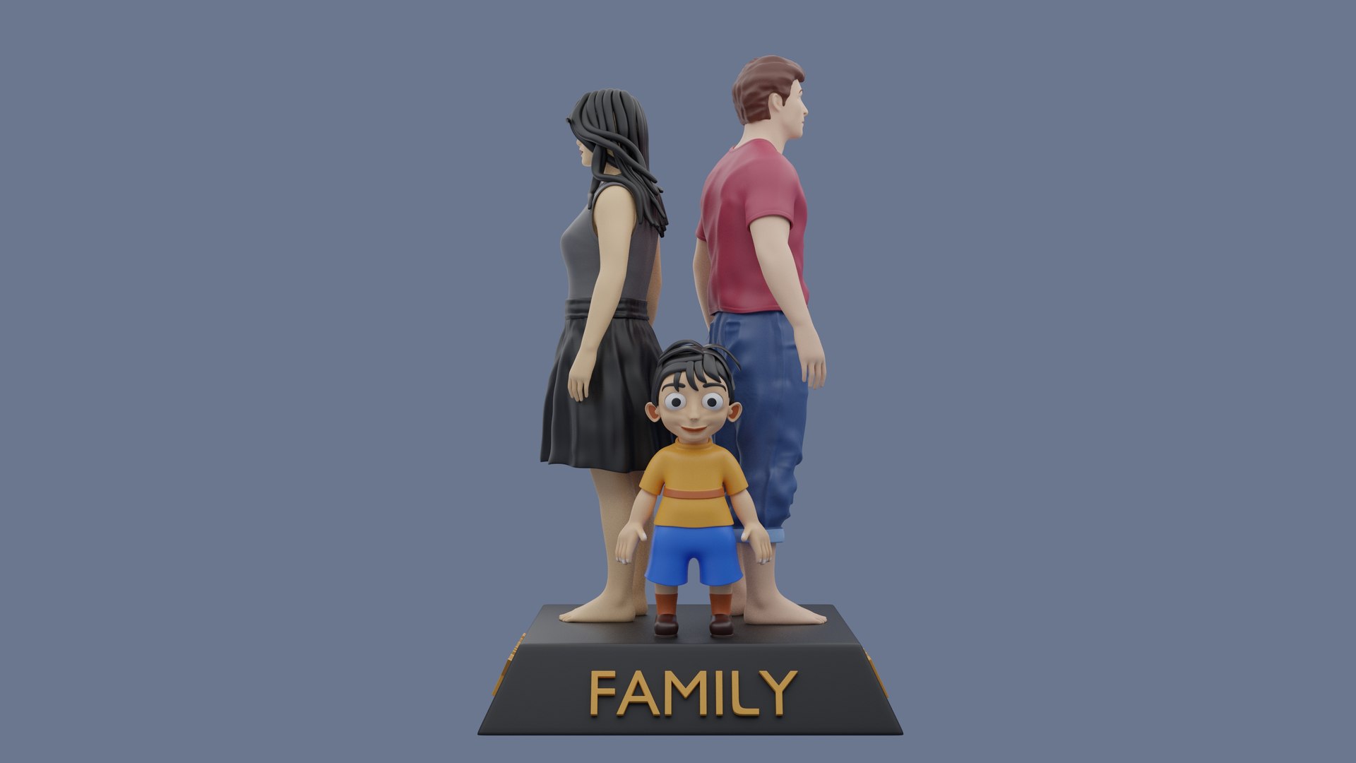 Family 3D Model - TurboSquid 2160813