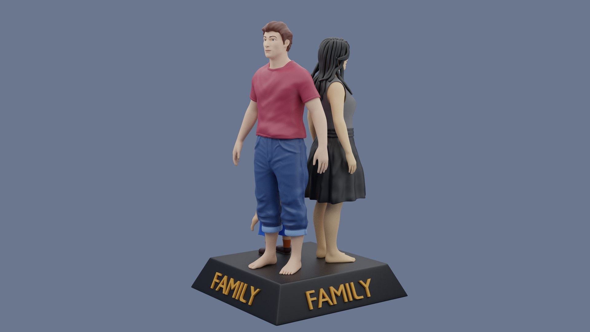 Family 3D Model - TurboSquid 2160813