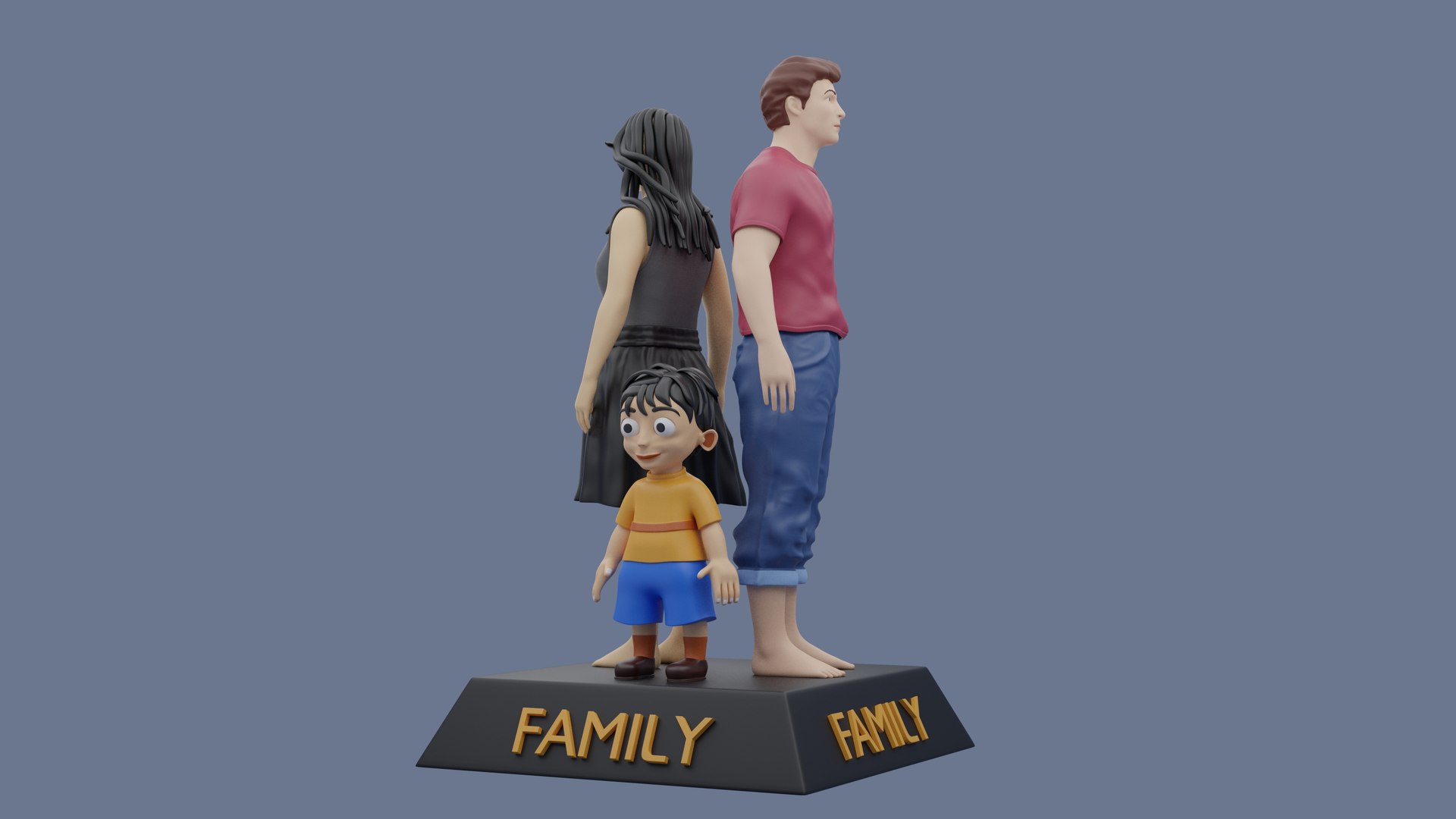 Family 3D Model - TurboSquid 2160813