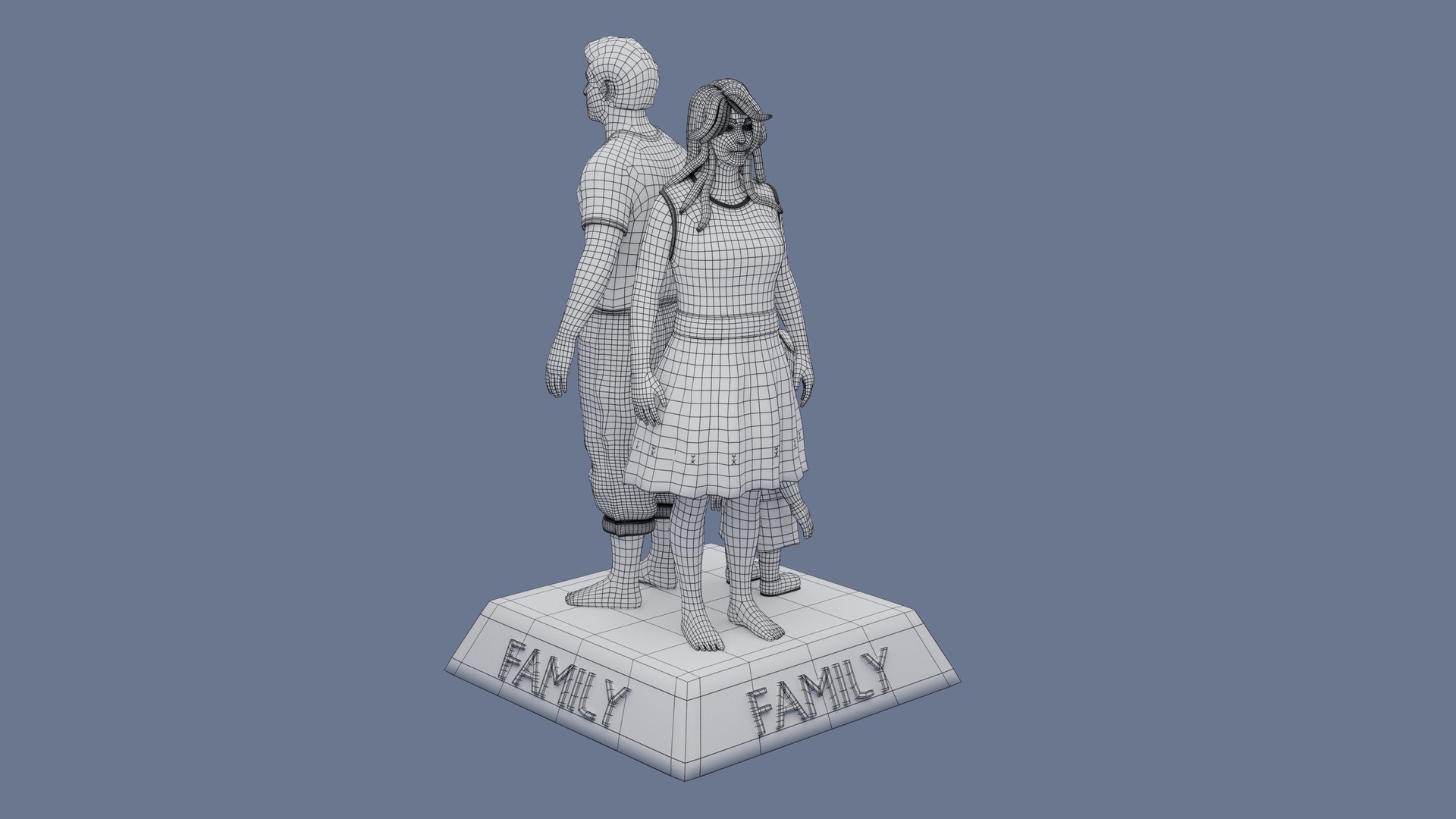 Family 3D Model - TurboSquid 2160813