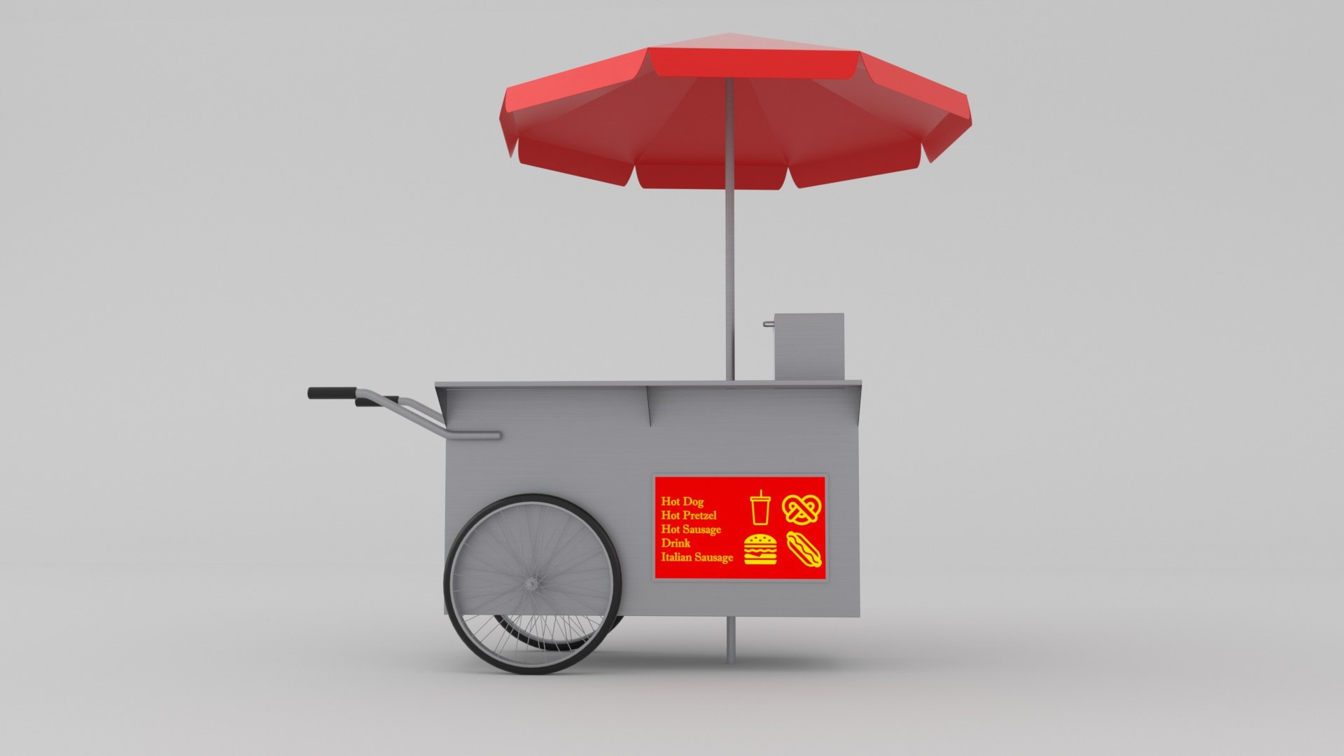 3D Model Food Cart - TurboSquid 2078281