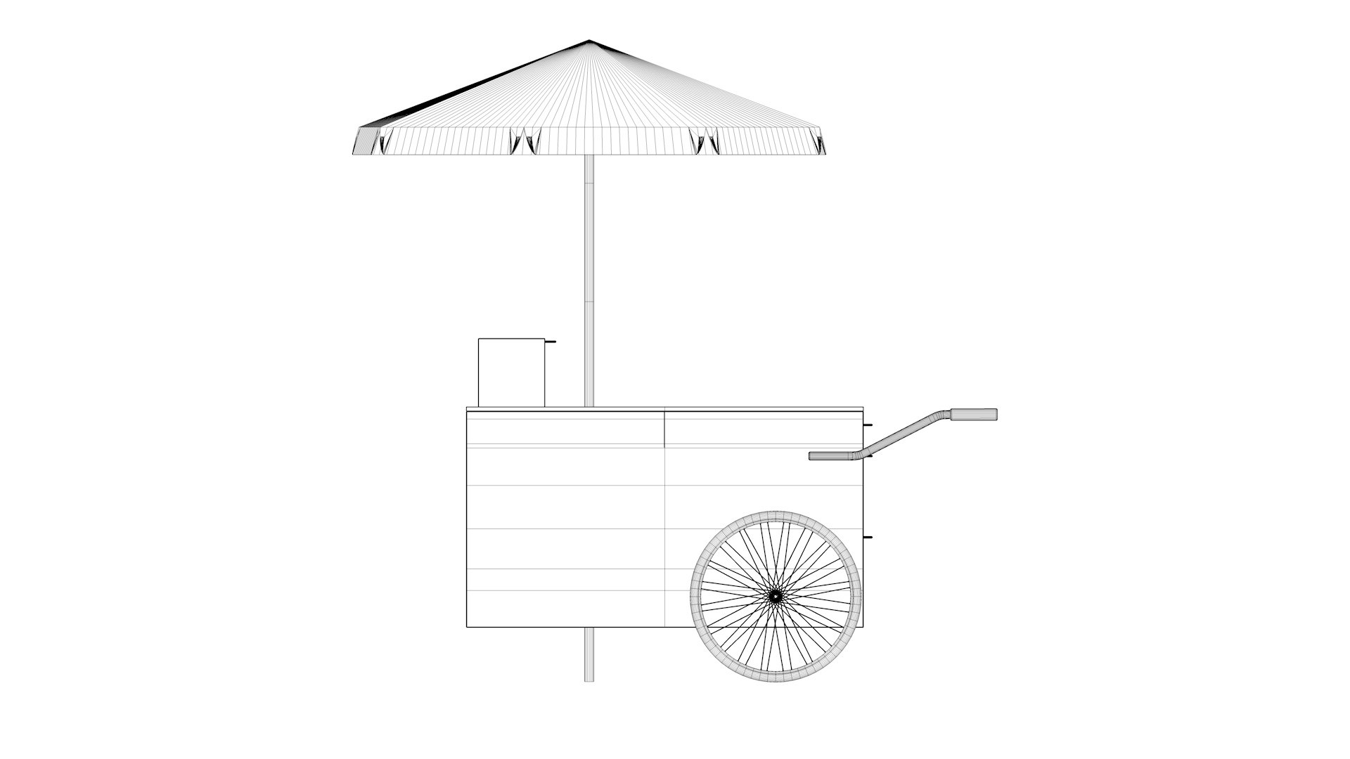3D Model Food Cart - TurboSquid 2078281