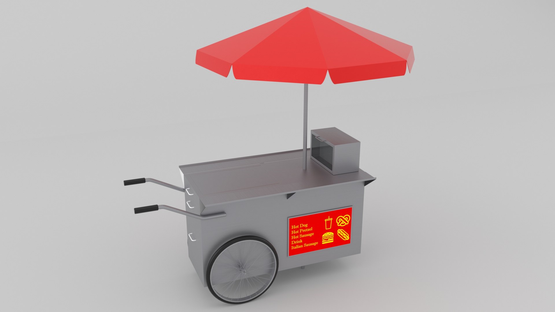 3D Model Food Cart - TurboSquid 2078281