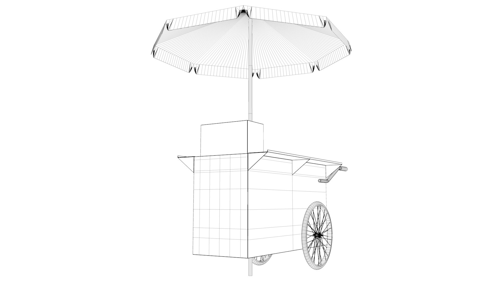 3D Model Food Cart - TurboSquid 2078281