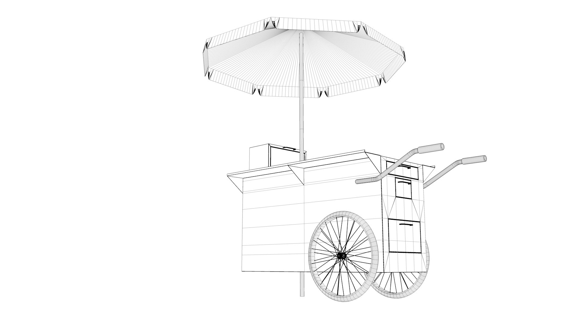 3D Model Food Cart - TurboSquid 2078281