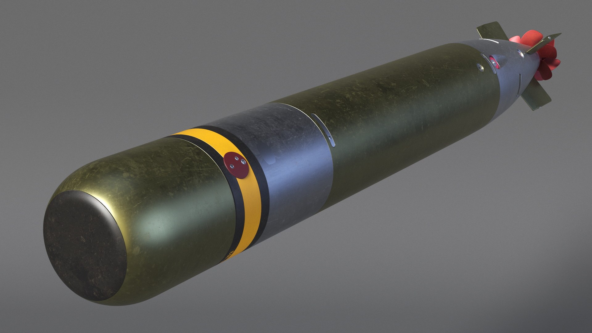 3D Model Mark 46 Torpedo 324mm Caliber - TurboSquid 2312406