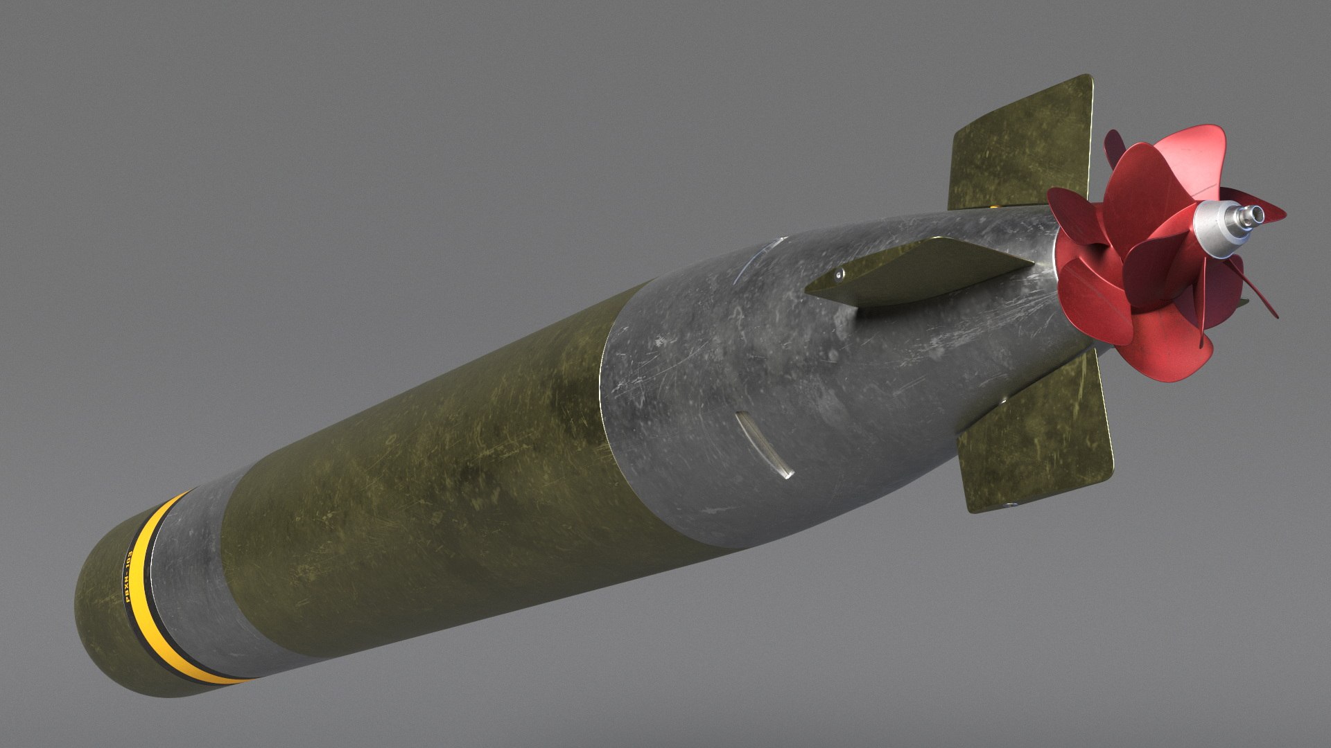 3D Model Mark 46 Torpedo 324mm Caliber - TurboSquid 2312406