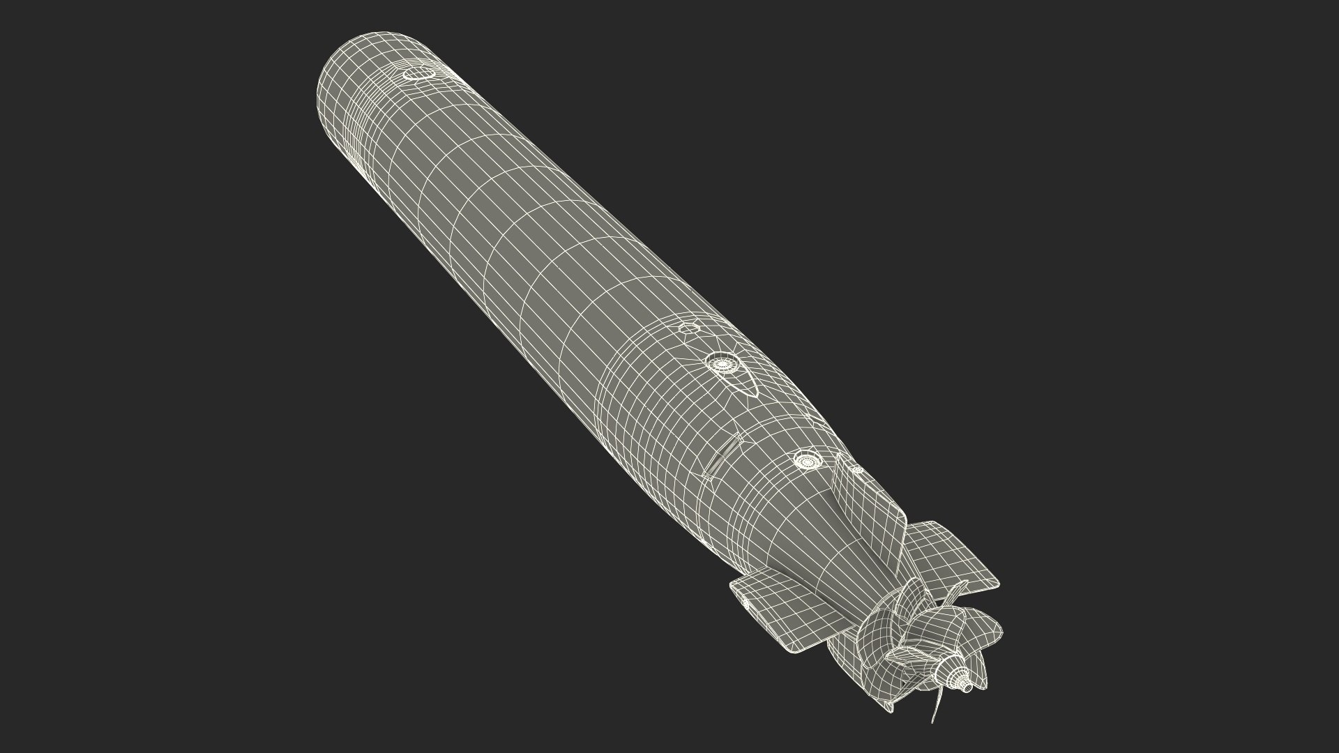3D Model Mark 46 Torpedo 324mm Caliber - TurboSquid 2312406
