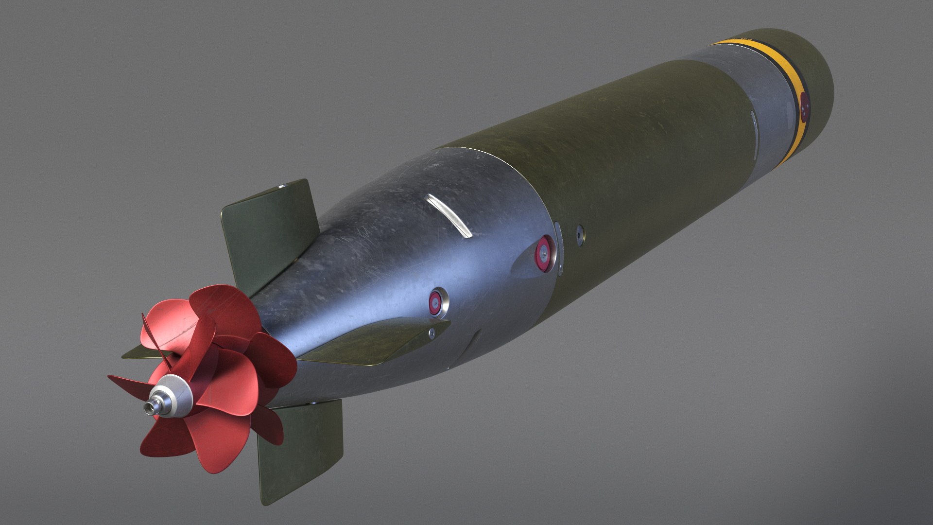 3D Model Mark 46 Torpedo 324mm Caliber - TurboSquid 2312406