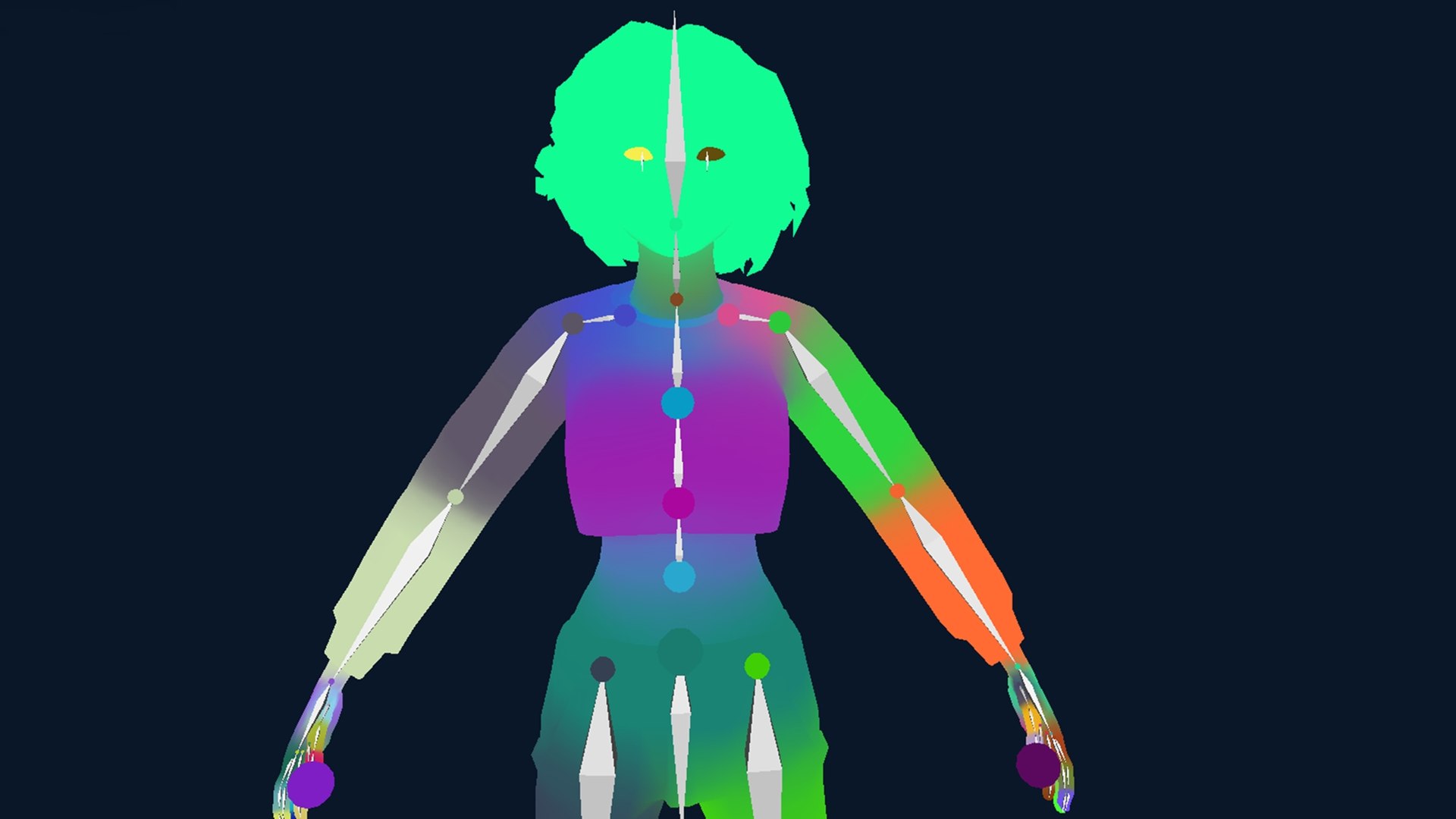 3d Brunette Cartoon Character Model Turbosquid 2067262 