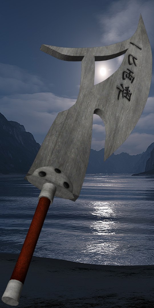 3d rune axe model