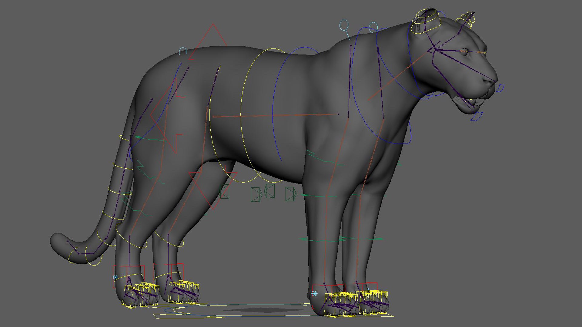 3D JAGUAR RIG XGEN-CORE - TurboSquid 1722591