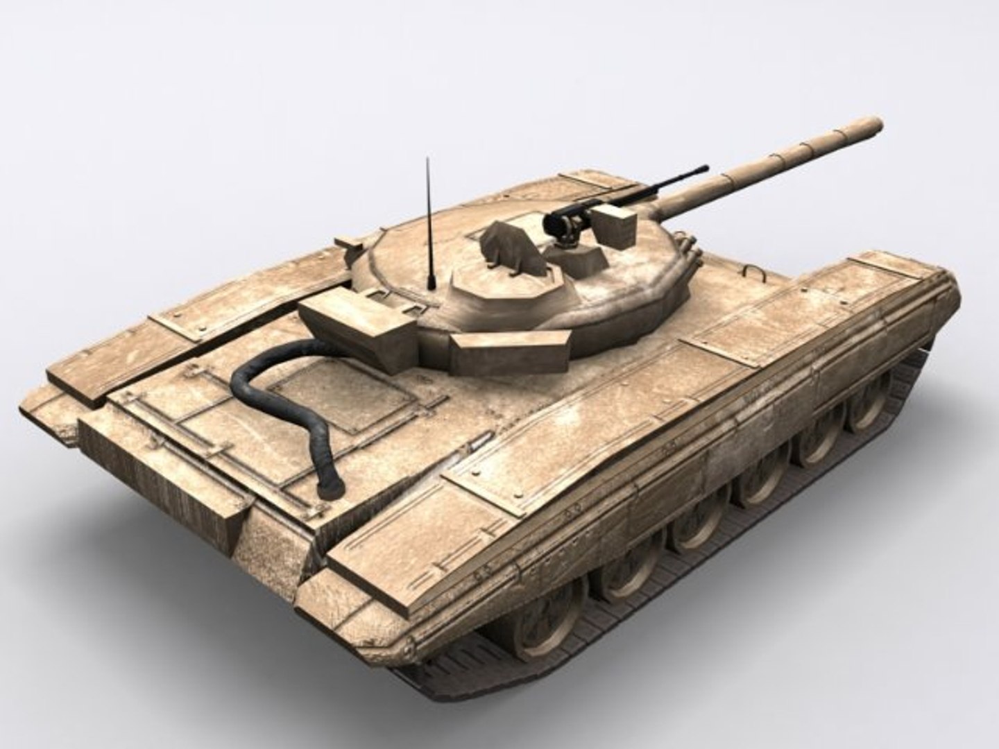 3d T-72 Battle Tank