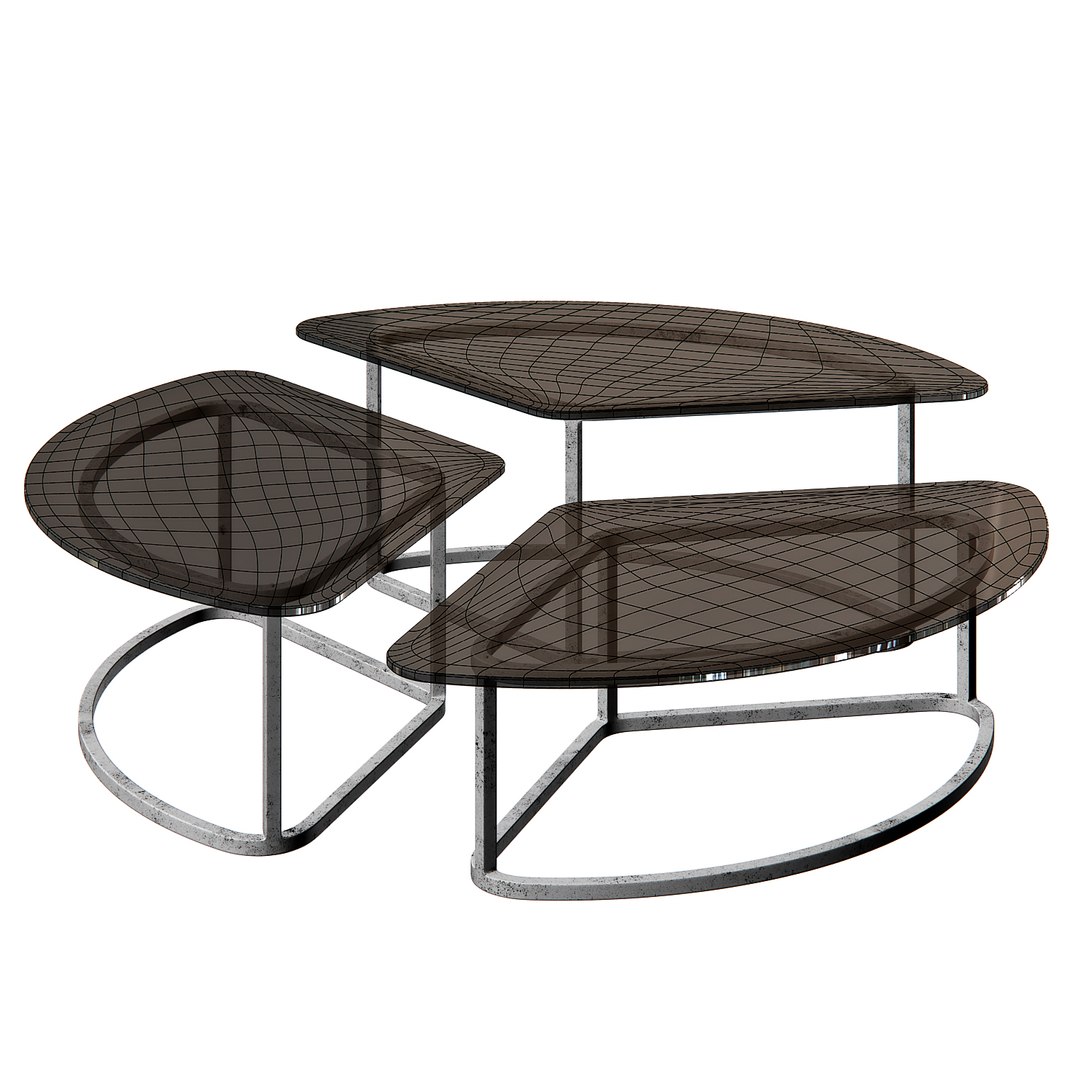 3d Model Citrine Cocktail Table