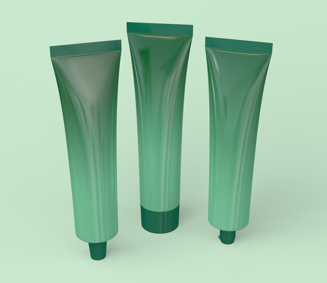 Tube Paste Set Model - TurboSquid 2191481
