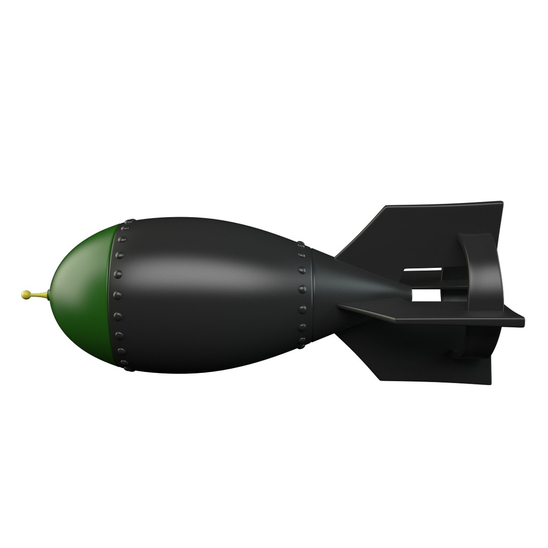 3d Cartoon Aerial Bomb