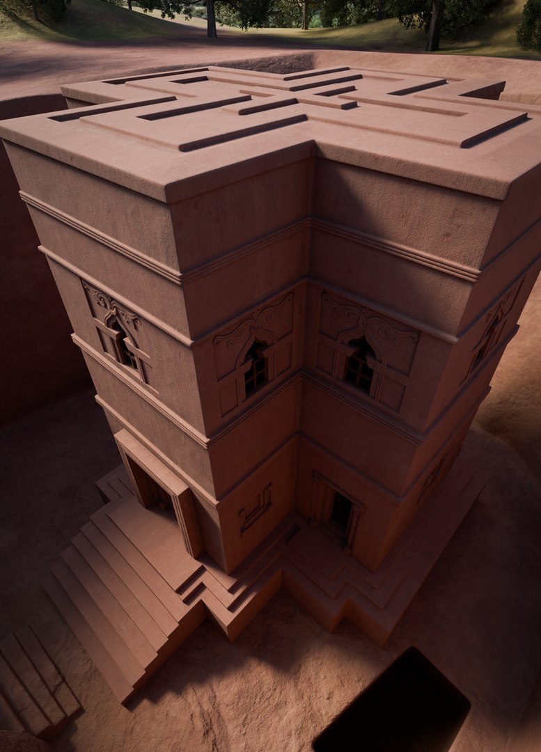 3D Lalibela Bete Giyorgis - TurboSquid 2411581