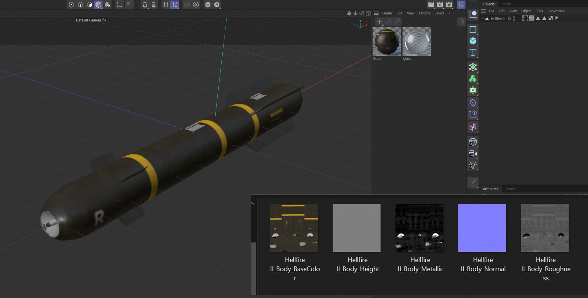3D Hellfire II Missile - TurboSquid 2225475
