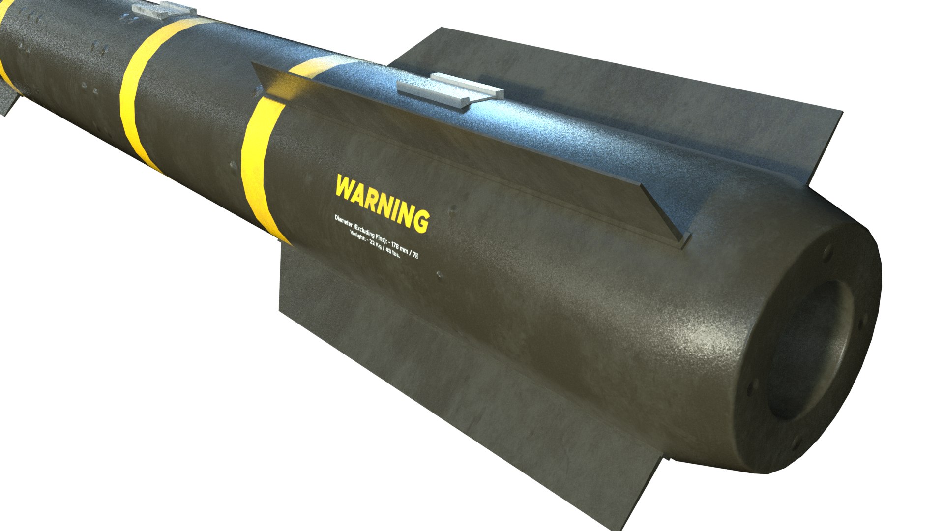 3D Hellfire II Missile - TurboSquid 2225475